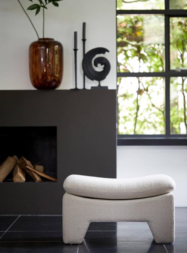 Poef Dasha beige - Pure Wood