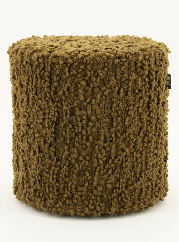 Poef Vista Mustard - Pure Wood